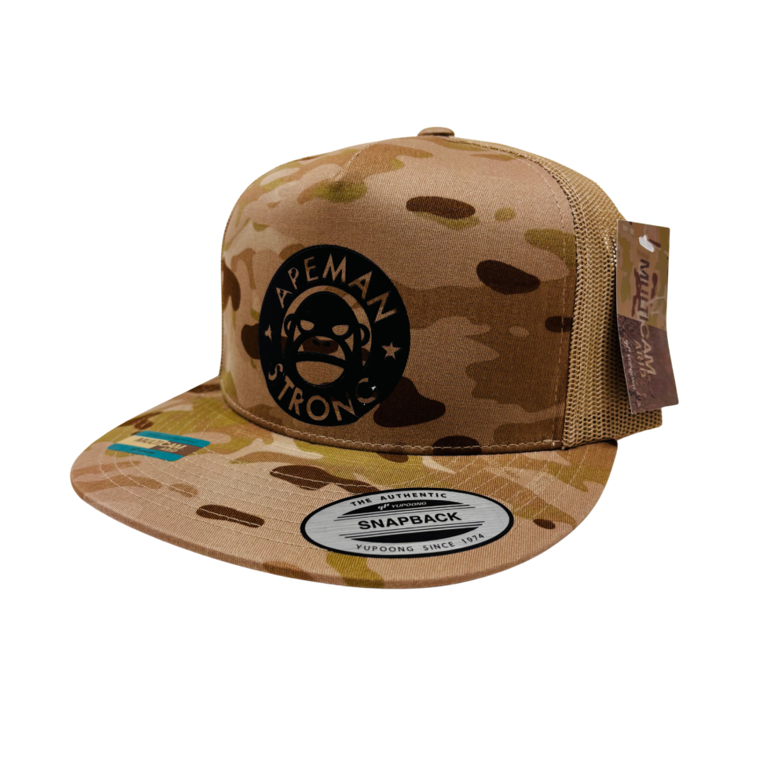 TAN CAMO TRUCKER HAT – Apeman Strong