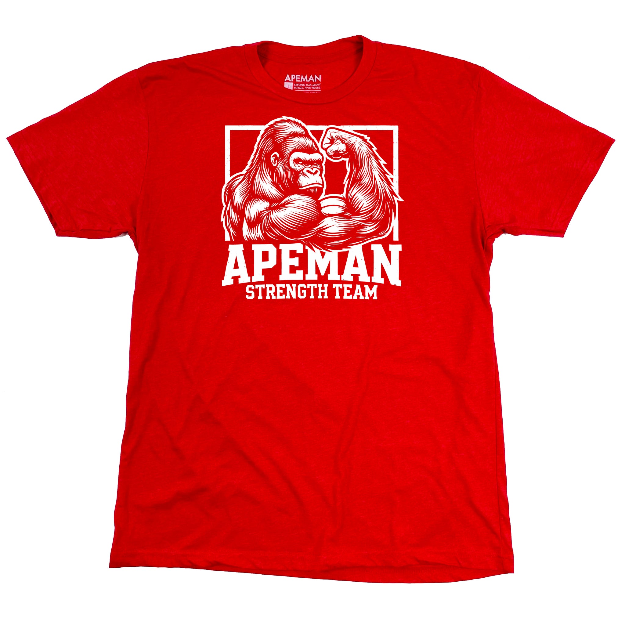 Soft Poly Cotton Blend Athletic Tee for Men| STRENGTH TEAM TEE – Apeman ...